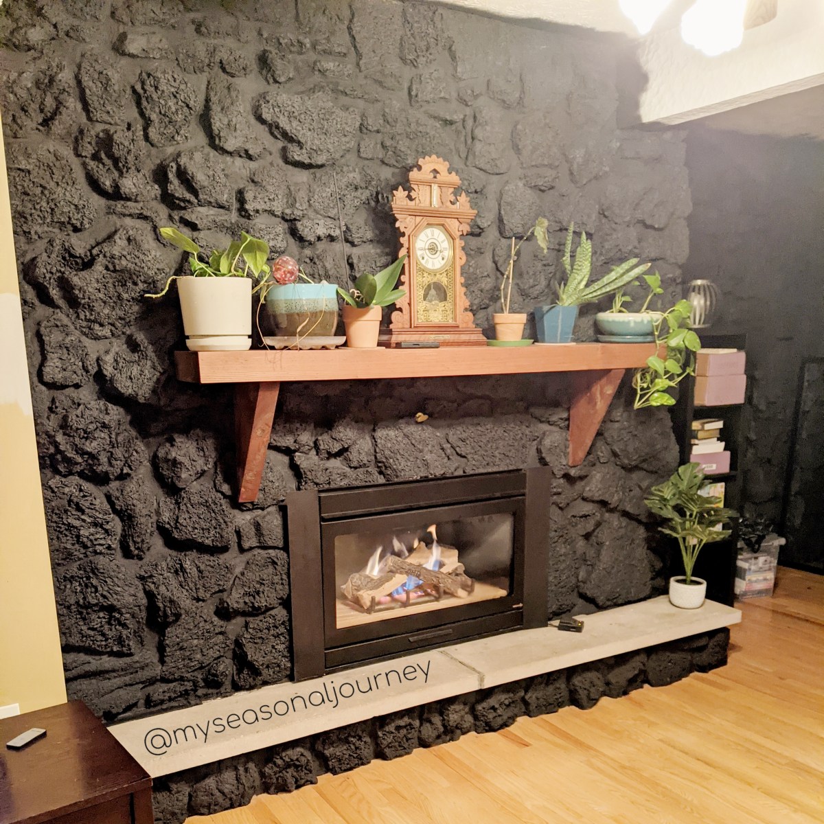 Living Room Rock Wall Update – My Seasonal Journey